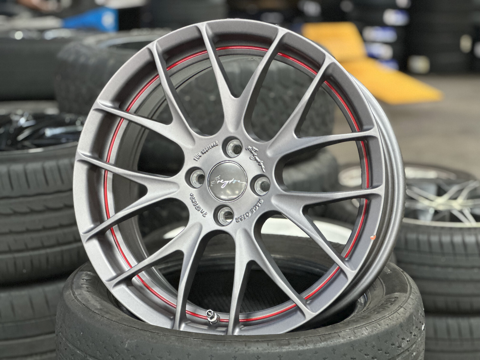 New 17x7 Breyton GTS-R GREY (4 Wheel) 4x100 Mini Cooper S JCW R52 R53 ...