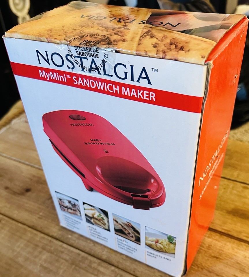 Nostalgia MyMini Sandwich Maker In Red | eBay