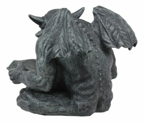 Ebros Gothic Horned Spell Reading Gargoyle Ward Figurine Sculpture ...
