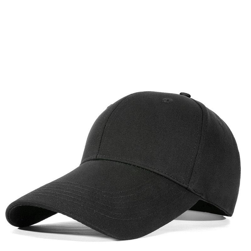 S/M/XL/XXL 11cm Long Bill Baseball Cap,Oversize Men Twill Hat for Big ...