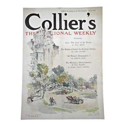 COLLIER'S - Jan 6, 1912 Original Vintage Magazine (Cover Only) | eBay