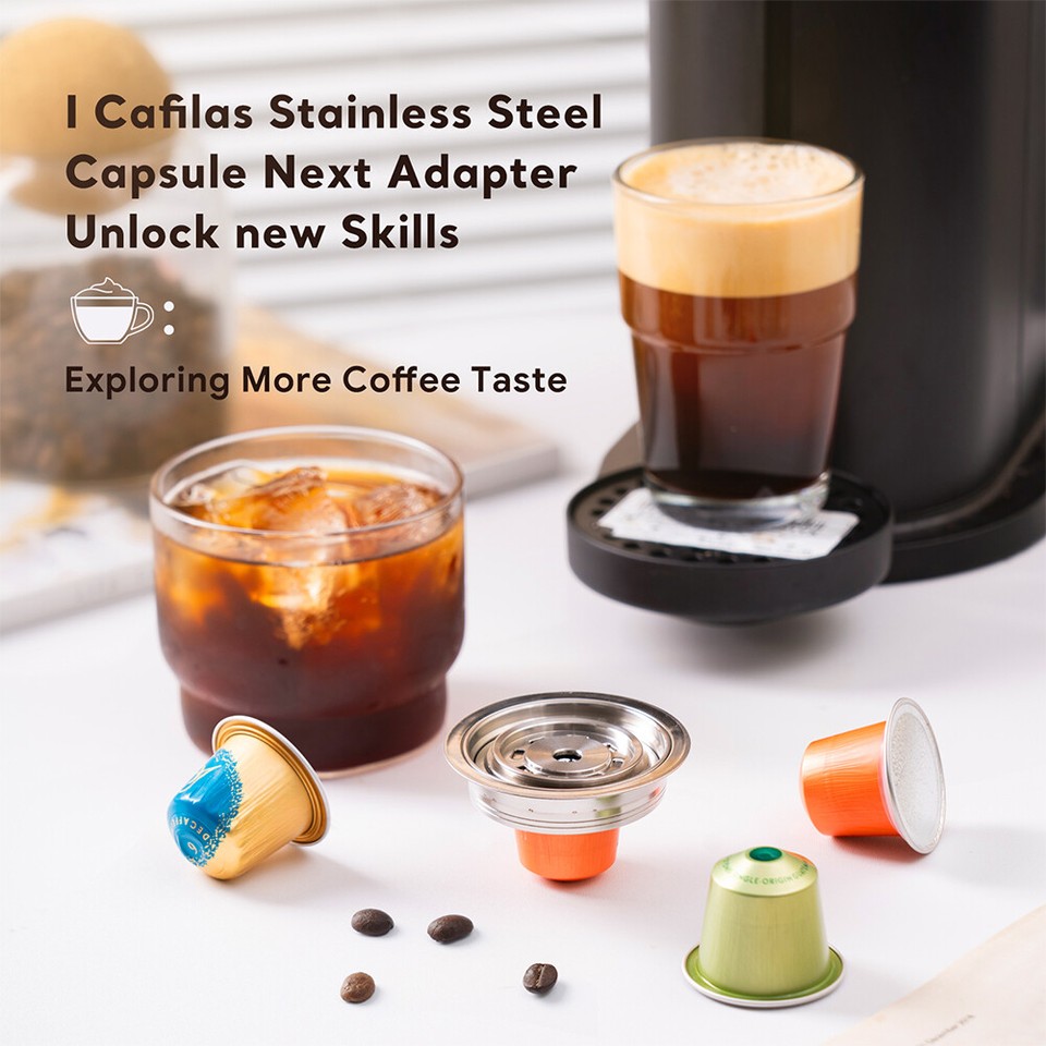Coffee Pod Converter Stainless Steel Pod Adapter for Nespresso Vertuo ...