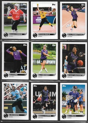 (100) 2023 TOPPS ATHLETES UNLIMITED SHANNON SAILE CARD #38 LOT ...