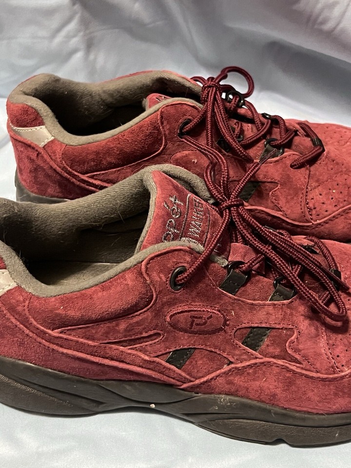 Propet Stability Walker FTS Red Leather Sneaker Women's Size 12 Comfort ...