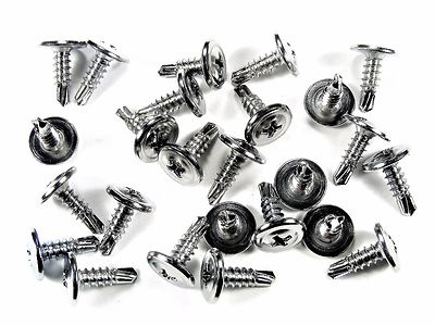 GM Chrome Wheel Well Trim Molding Screws- Self Tap Low Profile- 25 ...