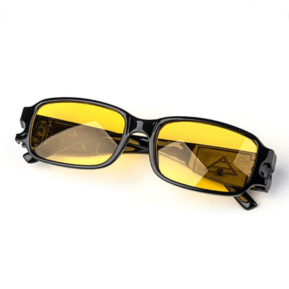 Care Presbyopic Eyeglasses LED UV Light Reading Glasses Yellow lens ...