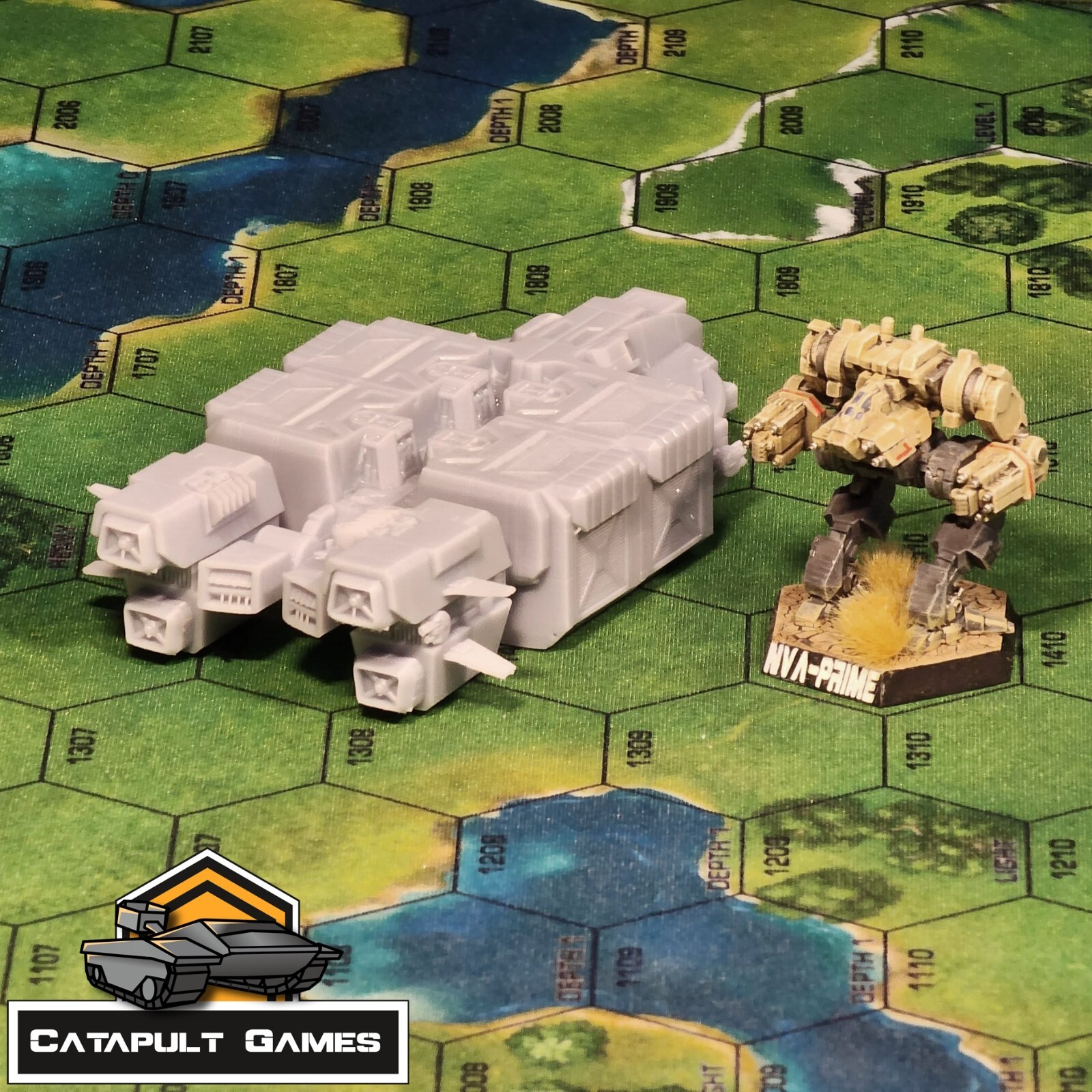 HEXTECH *Map Scale* Borealis Dropship 6mm Scale Terrain for Tabletop ...