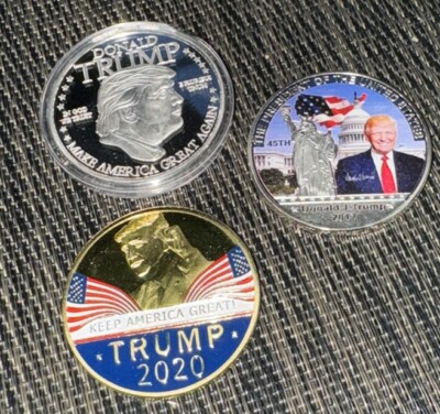 President Trump Challenge Coins Collectors Items From 2016/2020 ...