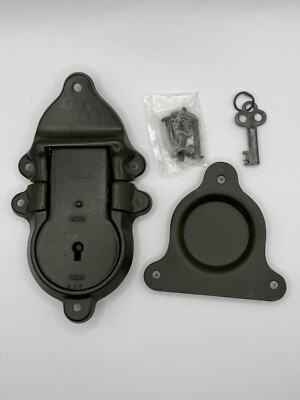 1943 WW2 US Military Trunk Footlocker Lock W/ All Hardware 1 Key YALE ...