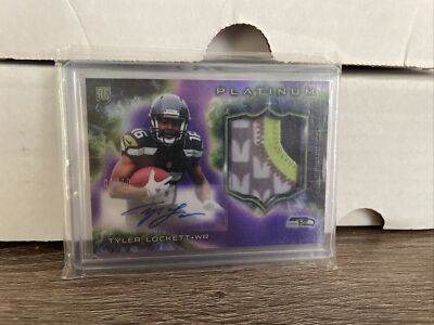 Tyler Lockett 2015 Topps Platinum Rookie Patch Auto ARP-TL Seahawks 1/ ...