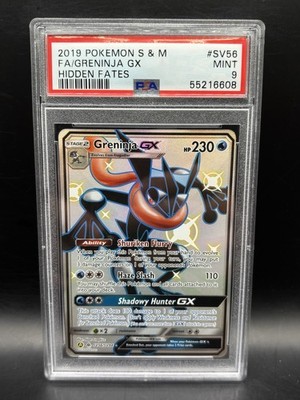 PSA 9 Mint Greninja GX SV56/SV94 Hidden Fates: Shiny Vault Holo | eBay