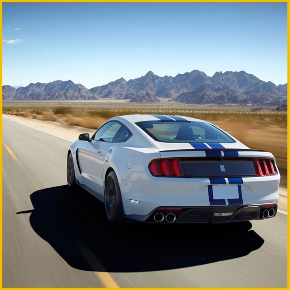 [DARK SMOKE] For 2015-22 Ford Mustang White LED Rear Side Marker Lights ...