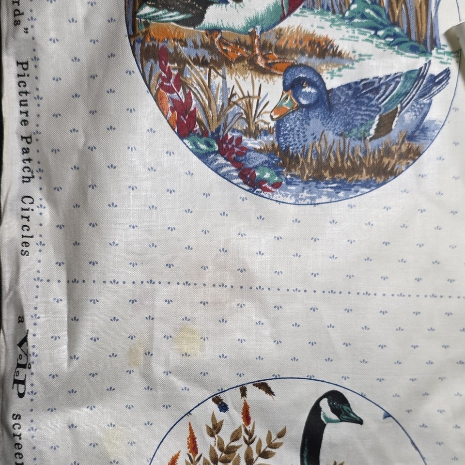 VIP Unfinished Bird Picture Patch Circles Quilt Blocks Ducks Geese ...