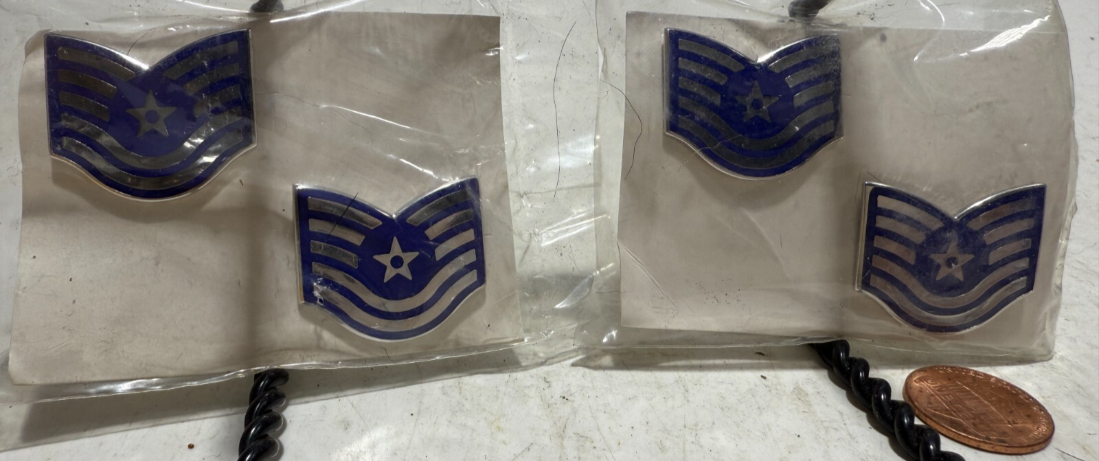 USAF TECHNICAL SERGEANT E6 ENAMELED PIN DRESS COLLAR RANK US AIR FORCE ...