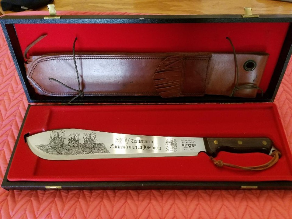 GENUINE AITOR COMMEMORATIVE BOLO MACHETE | eBay
