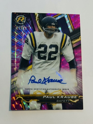 2024 Topps Chrome Composite Football Paul Krause Resurgence Auto /10 | eBay
