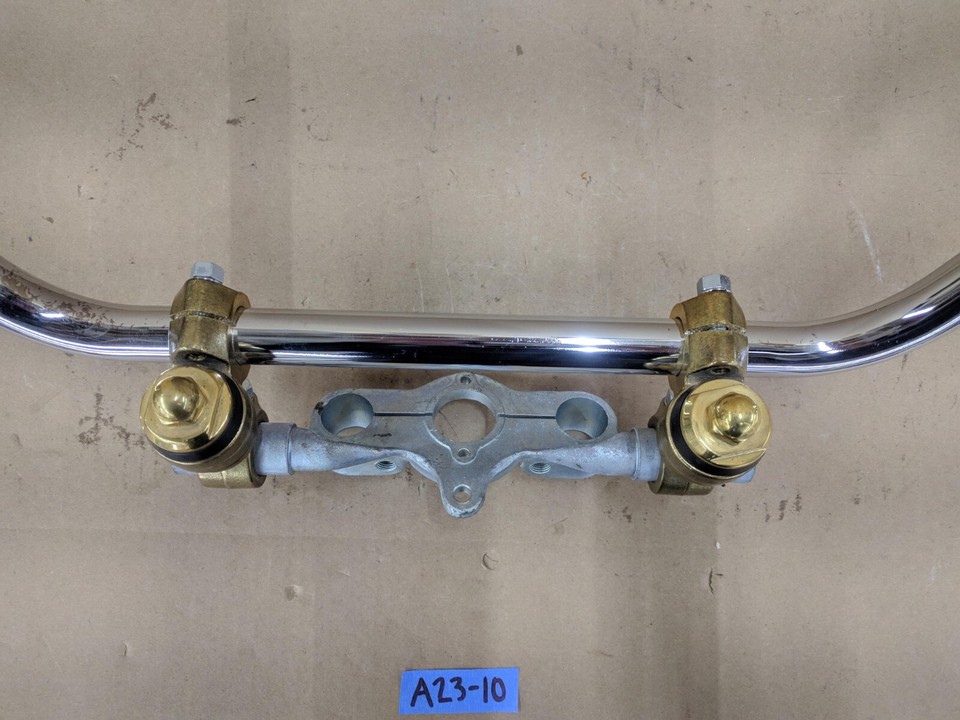 Flanders Style Brass Riser Handlebar For Harley-Davidson Springer | eBay