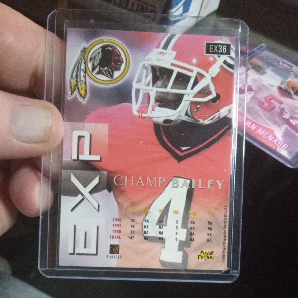 1999 Playoff Prestige EXP #EX36 Champ Bailey RC Rookie Washington ...