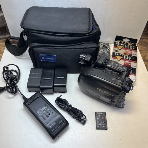 Quasar Video Camera Palmcorder VM549 Bundle Lot 20x/120x Digital Zoom ...