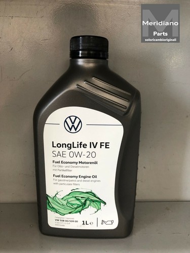 OLIO MOTORE ORIGINALE VOLKSWAGEN LONGLIFE IV FE 0W-20 Specifica 508/509 ...