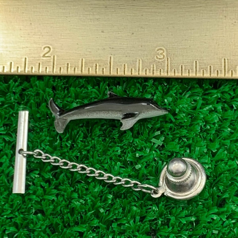 Curated Vintage Tie Tack Lapel Pin Whale of the Sea | eBay