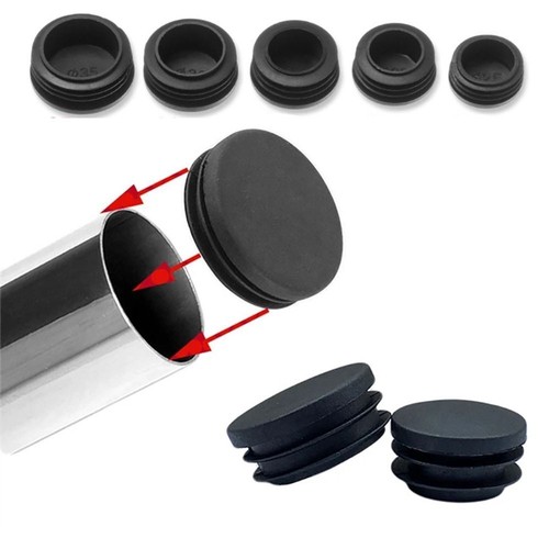 10Pcs Pipe Inserts Plugs Round Tube Dust Cover Blanking End Caps | eBay ...