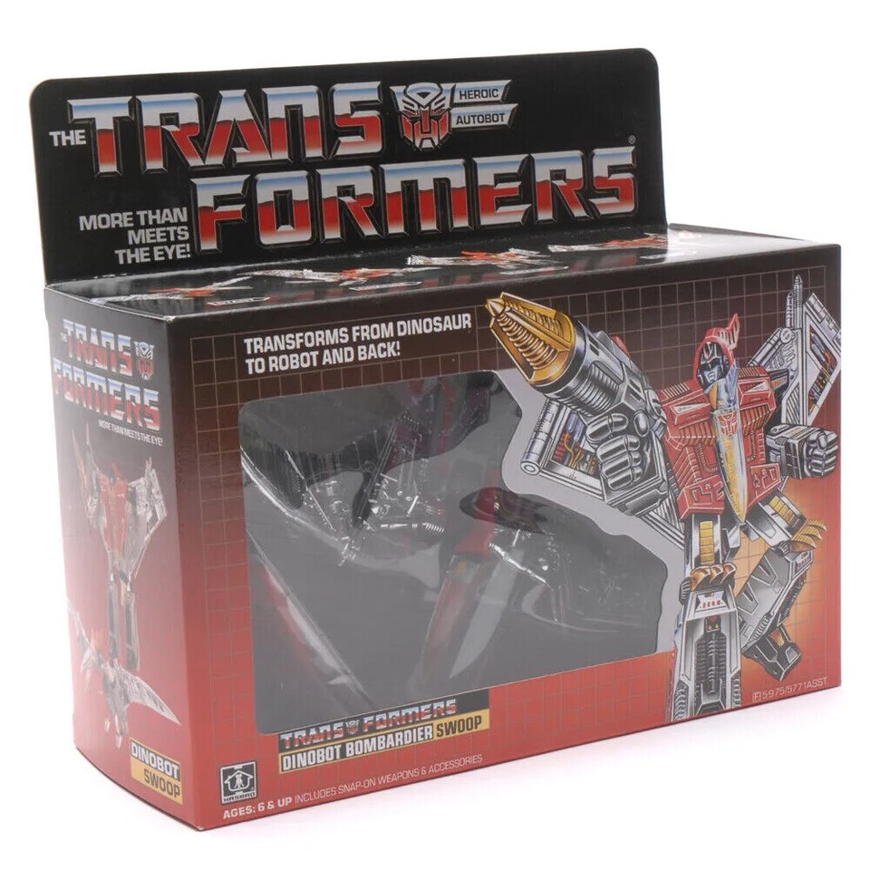 Transformers G1 Reissue Dinobots Set Grimlock Swoop Sludge Slag Snarl ...