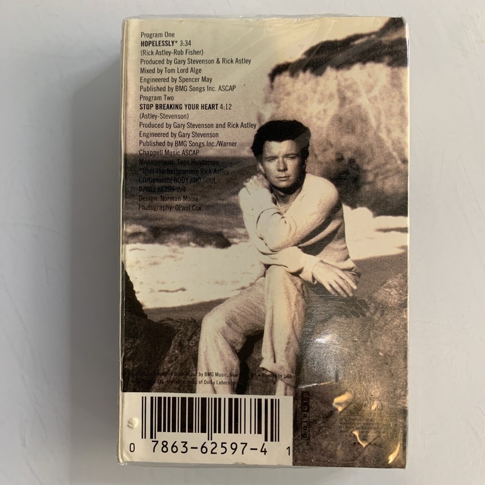 Rick Astley Hopelessly (Cassette) Single New Sealed 78636259741| eBay