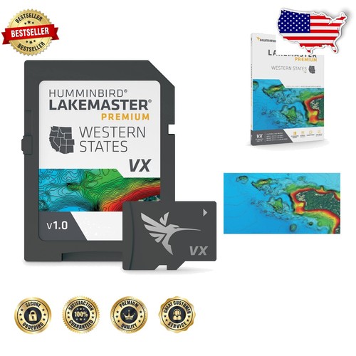 LakeMaster Premium Fishing Map - 7" LCD Depth Finder with SmartStrike ...