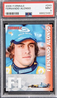 RARE 2006 Formule Fernando Alonso PSA 9 MINT #249 Card F1 Formula 1 ...