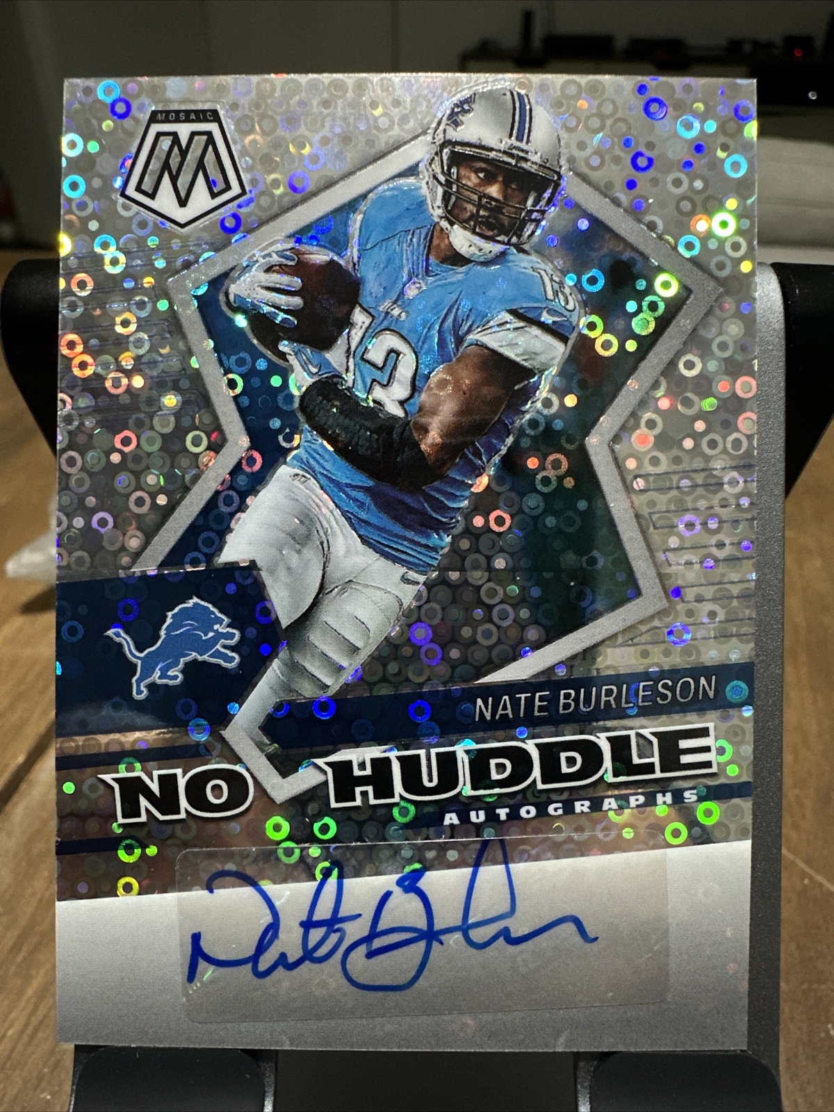 2022 Panini Mosaic Nate Burleson No Huddle Autograph ANH-NB Detroit ...