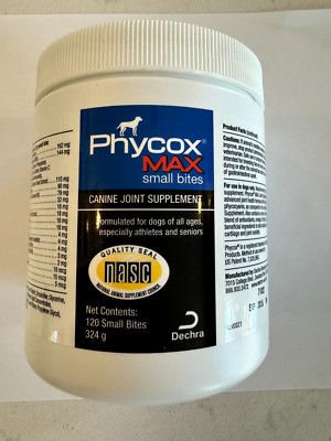 Phycox MAX small bites 120 ct Canine Joint Supplement Free Priority ...