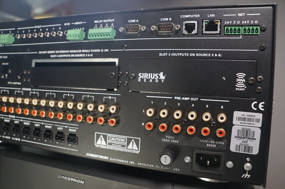 CRESTRON ADAGIO ENTERTAINMENT SYSTEM CONTROL CENTER RECEIVER AMPLIFIER ...