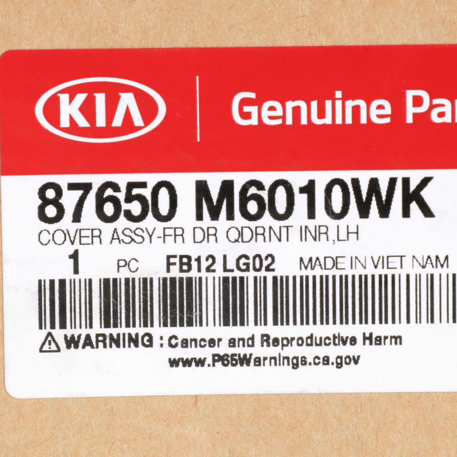 OEM NEW 19-21 Kia Forte Inner Cover Assembly Front Door Driver Side ...