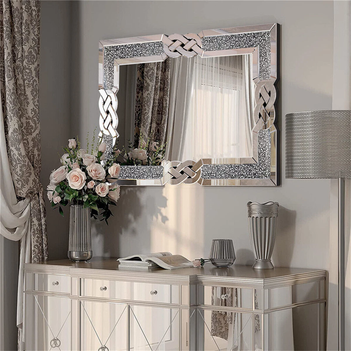 Silver Rectangle Mirror