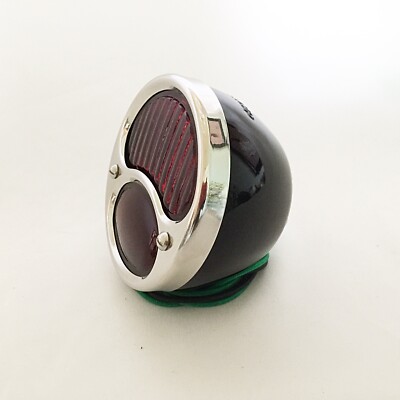 Hot Rod Ford 'Model 'A' Tail Light R/H - Ribbed Lens, BLACK with S/S ...