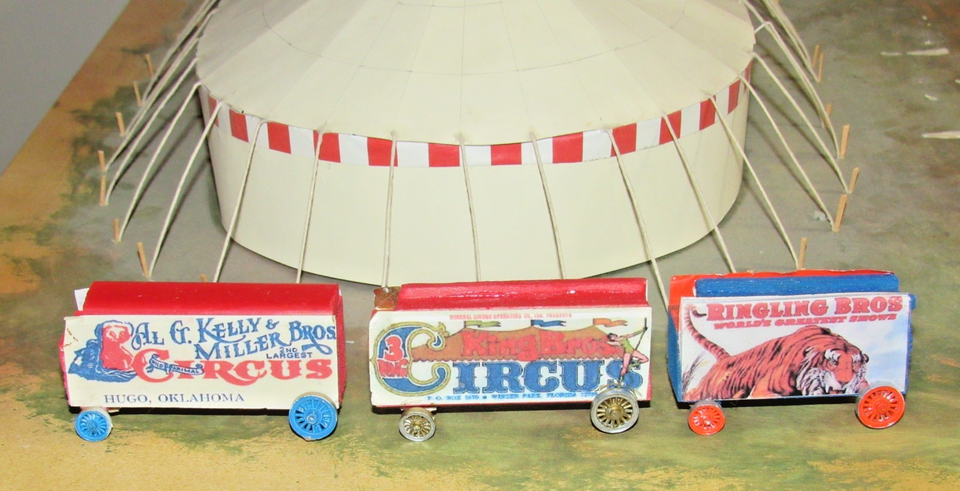 3 ho scale CIRCUS WAGONS for Model Train Layouts & Displays - Set #1 | eBay
