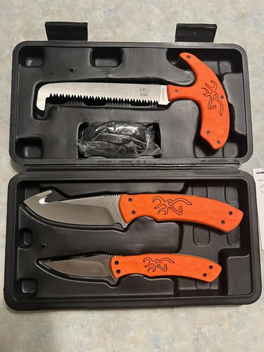Hunting Knife/Skinning Set - 2 knives + bonesaw RMEF NIB Free Shipping ...