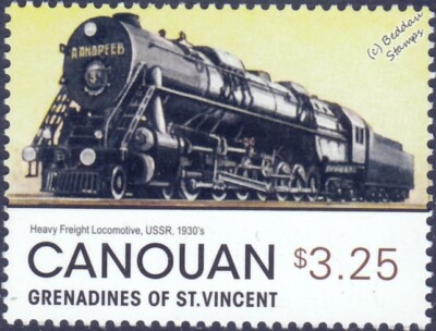 Soviet Russian Railways Class AA20 4-14-4 Heavy Freight Train ...