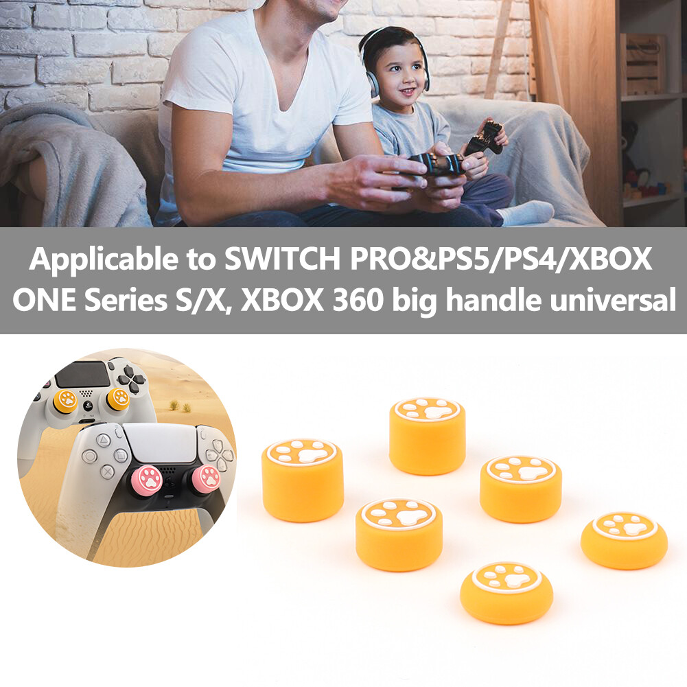 6pcs Analog Thumb Stick Grip Cap Case for Switch Pro/PS4/XBOX ONE ...