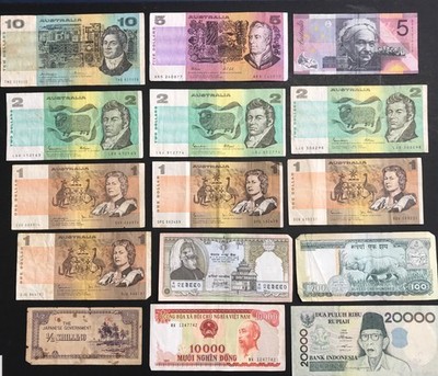 Bulk Stash of Australian Paper/Banknotes / Asst Signatures-Old Money ...