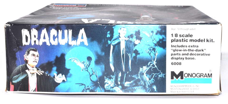 Rare Vintage Dracula Plastic Model Kit 1:8 Monogram Universal Monsters ...