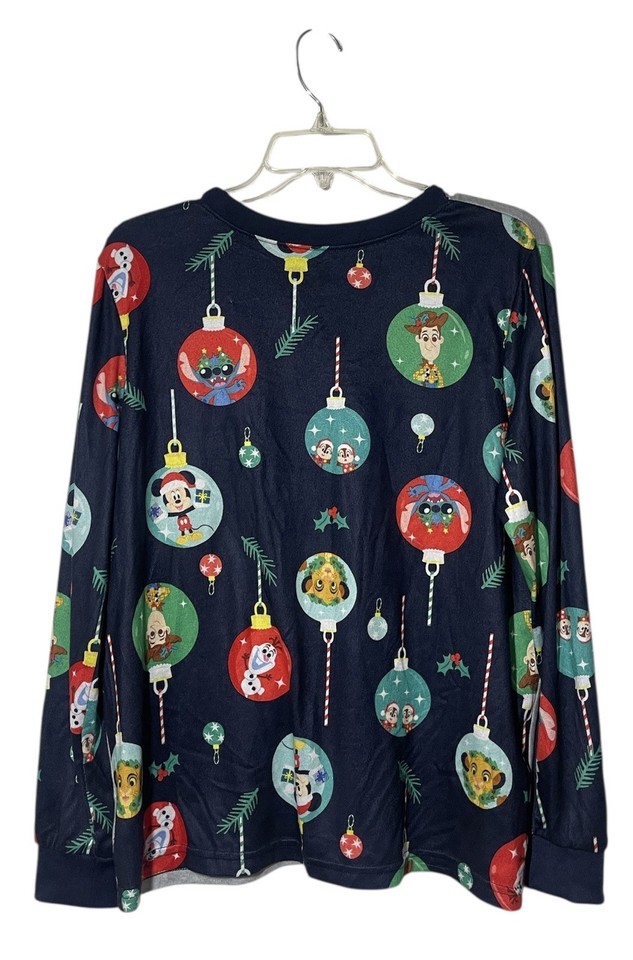 Disney Pixar 100th Anniversary 2 Pc Pajama Set Large Winter Christmas ...