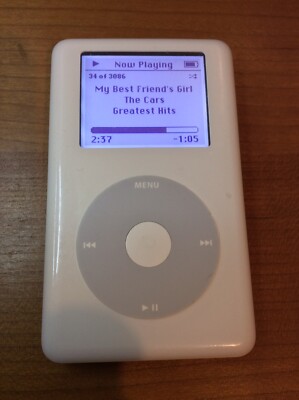 Apple/HP Invent iPod Classic 4th Generation White 20 GB. PE435AABA ...