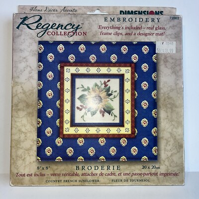 Dimensions Regency Collection Country French Sunflower Embroidery Kit ...