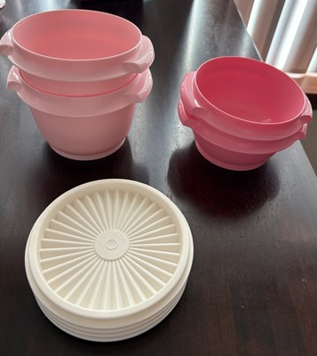 Tupperware 8pc (set of 4) Heritage Food Storage Container Set-Vintage ...