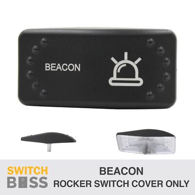 BEACON Horizontal Rocker Switch COVER ONLY Laser Etched for LED Car ...