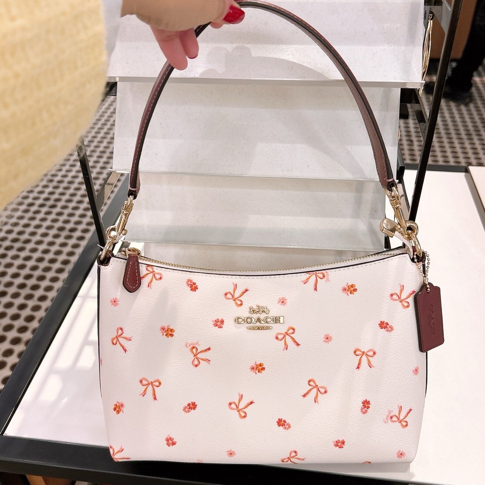 NWT Coach Clara Shoulder Bag With Bow Print (super fast shipping) CN687 ...