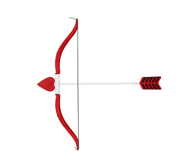 Cupids Bow And Arrow Set Heart Love Valentine's Day Unisex Costume ...