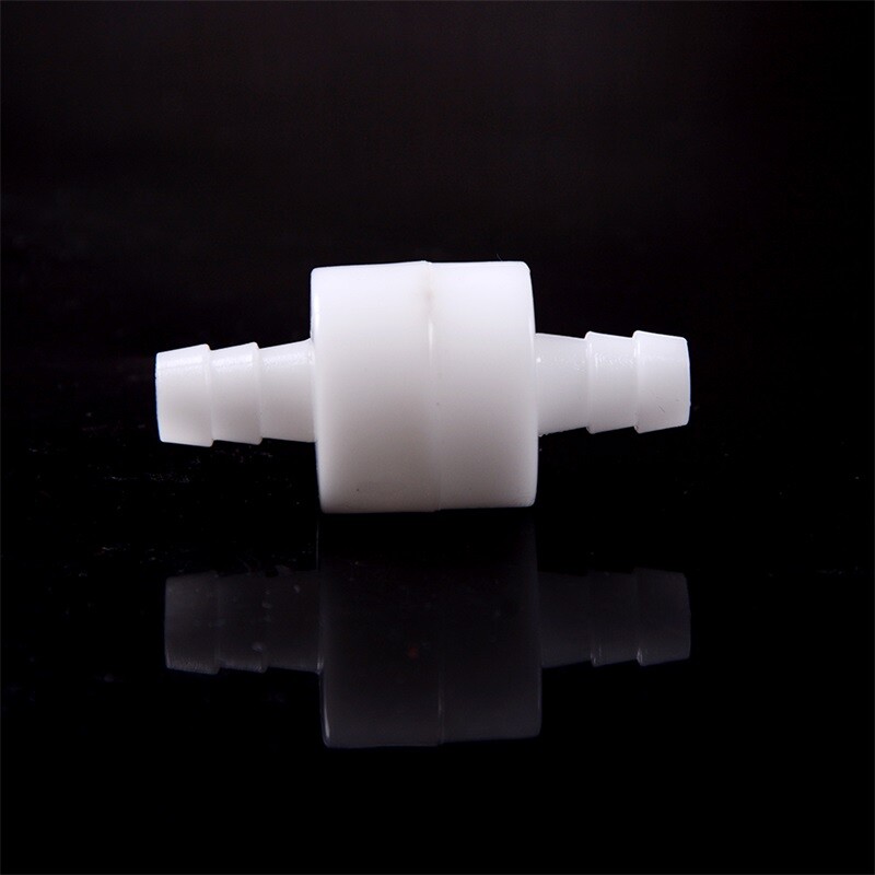 1X 8mm 1/4" Plastic One Way Inline Check Valve For Fuel Diesel Gas ...
